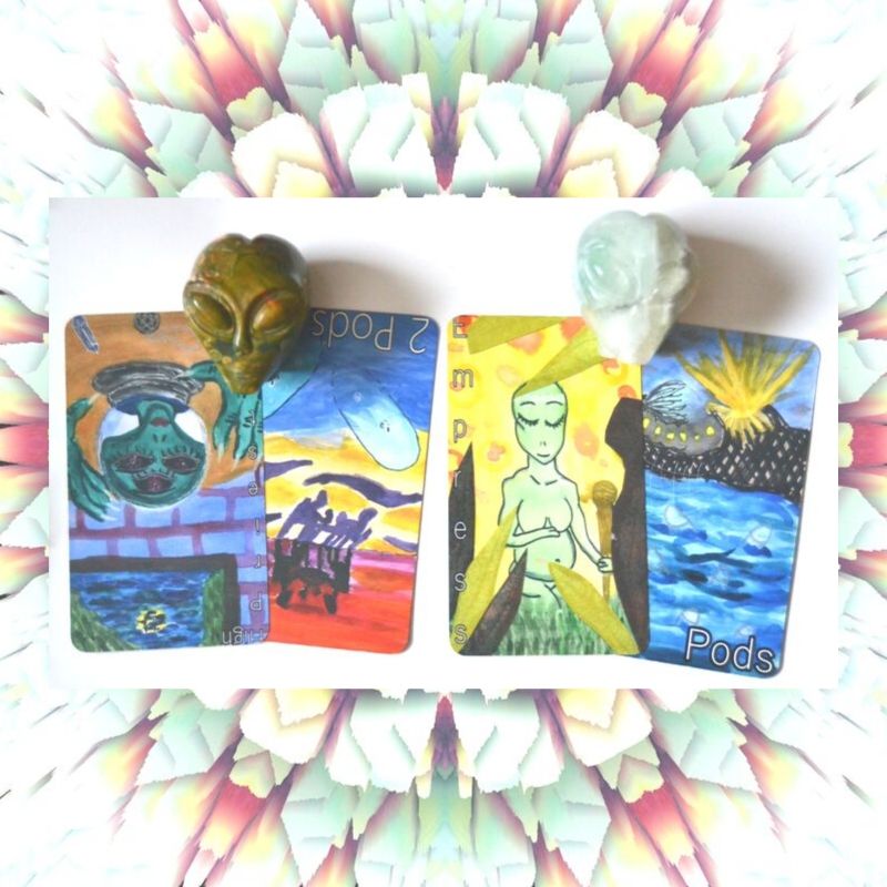 INDIE TAROT + ORACLE DECKS CREATED BY ALVIA CRESCENS – INSPIRING ALIEN